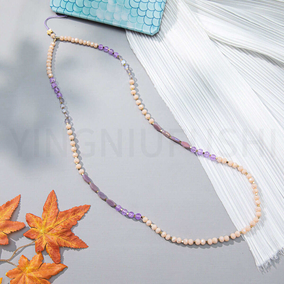 Buy Wholesale China Small Fresh Long Crystal Beaded Mobile Phone Chain ...