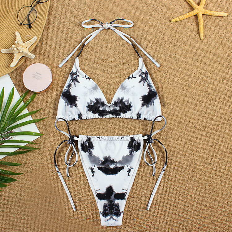 Brazilian Micro Swimwear Sexy Bikini Custom Printed Women Swimwear Two ...