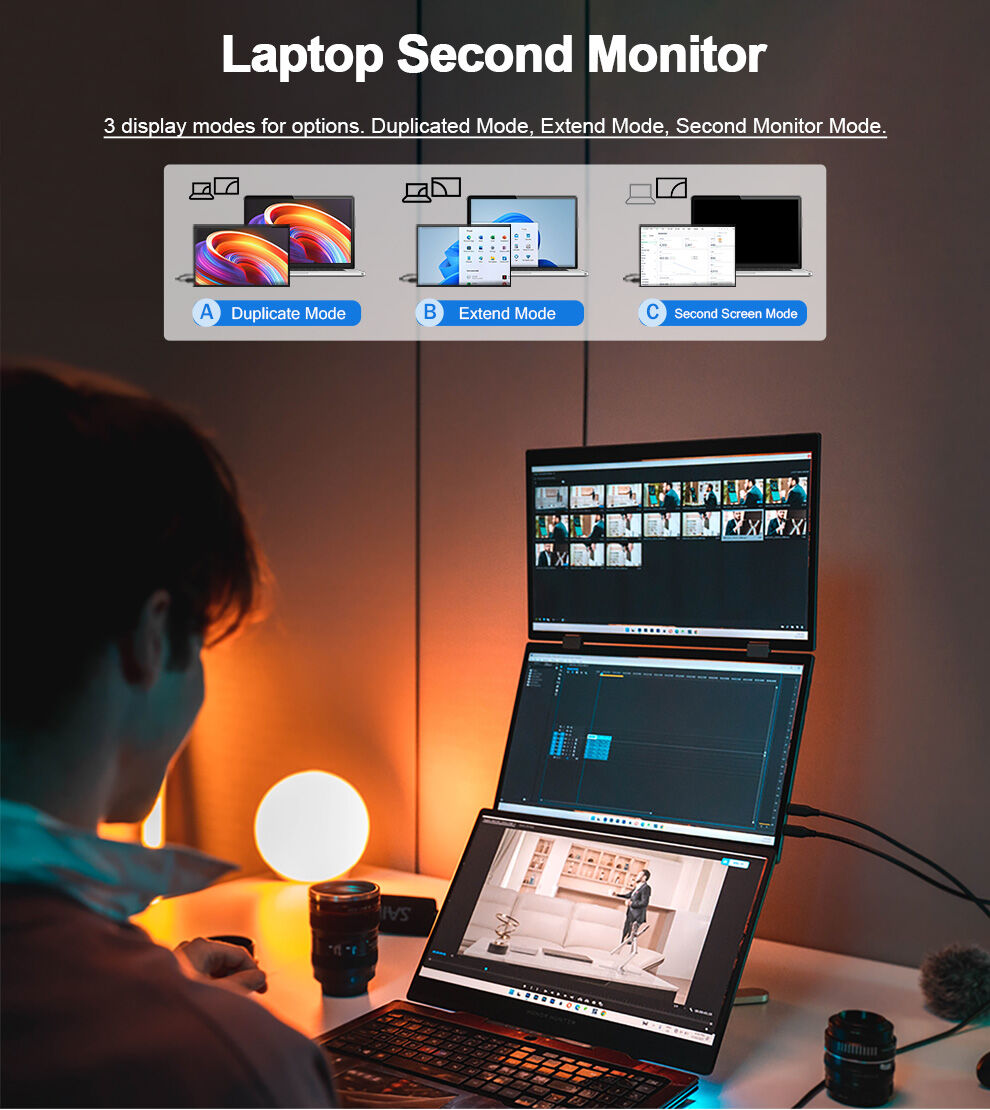 Factory Wholesale 15.6-inch Dual Screen Portable Monitor For Businesses ...