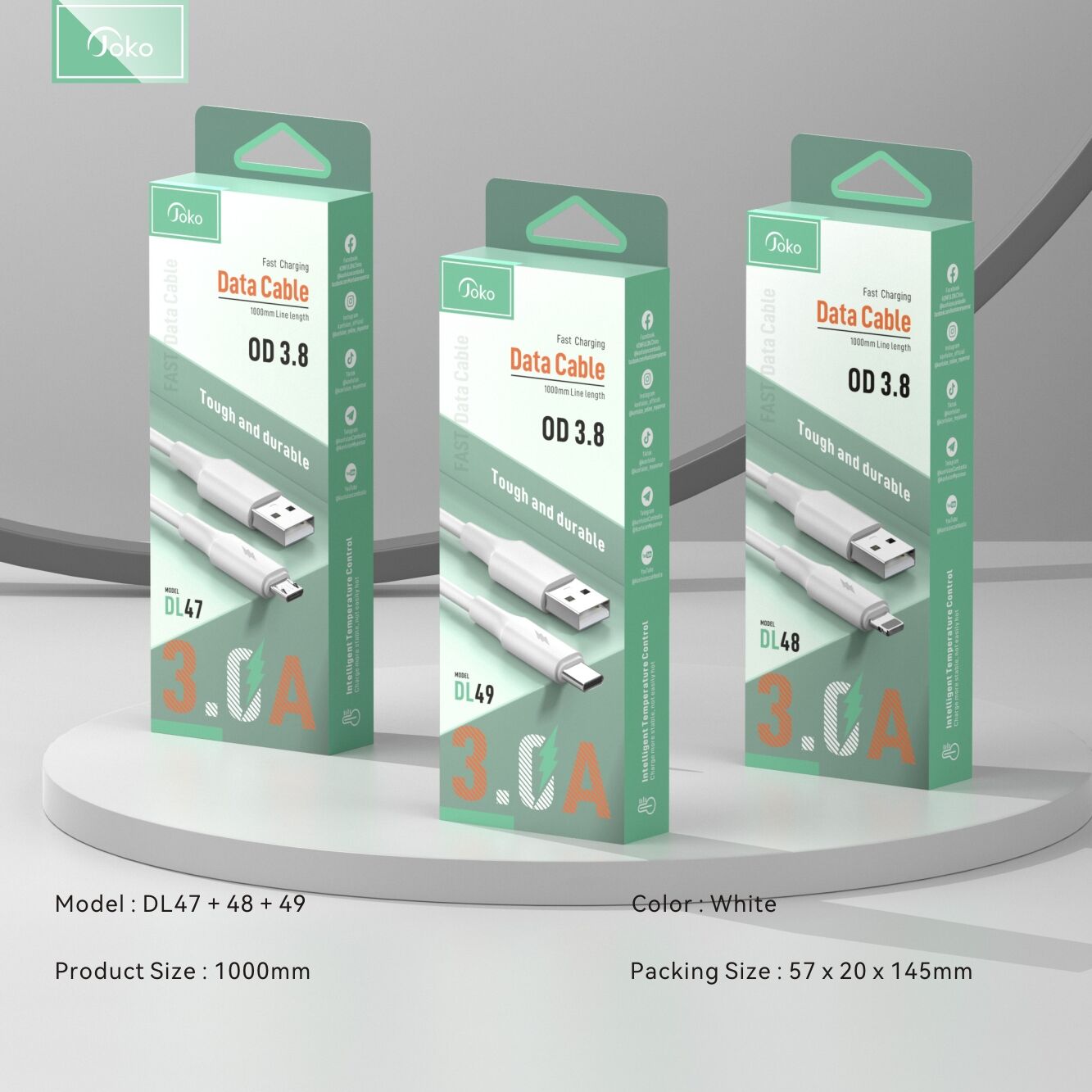 Buy Wholesale China Joko 2024 New Usb 3.0 Cable Model 2.4a Usb To Micro ...