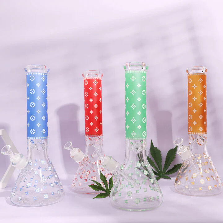Lv Theme Smoking Water Pipe Glass Bong Beaker - China Wholesale Glass ...