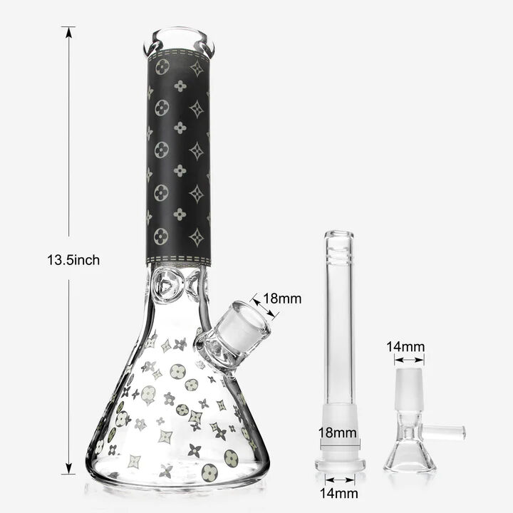 Lv Theme Smoking Water Pipe Glass Bong Beaker - China Wholesale Glass ...