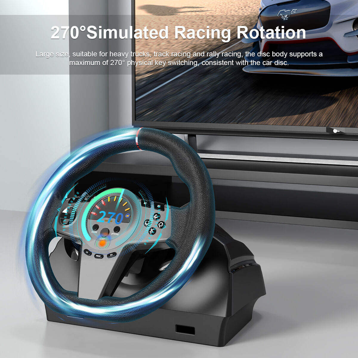 Buy China Wholesale Topwolf 2024 New Product V9 Gaming Racing Wheel 270 ...