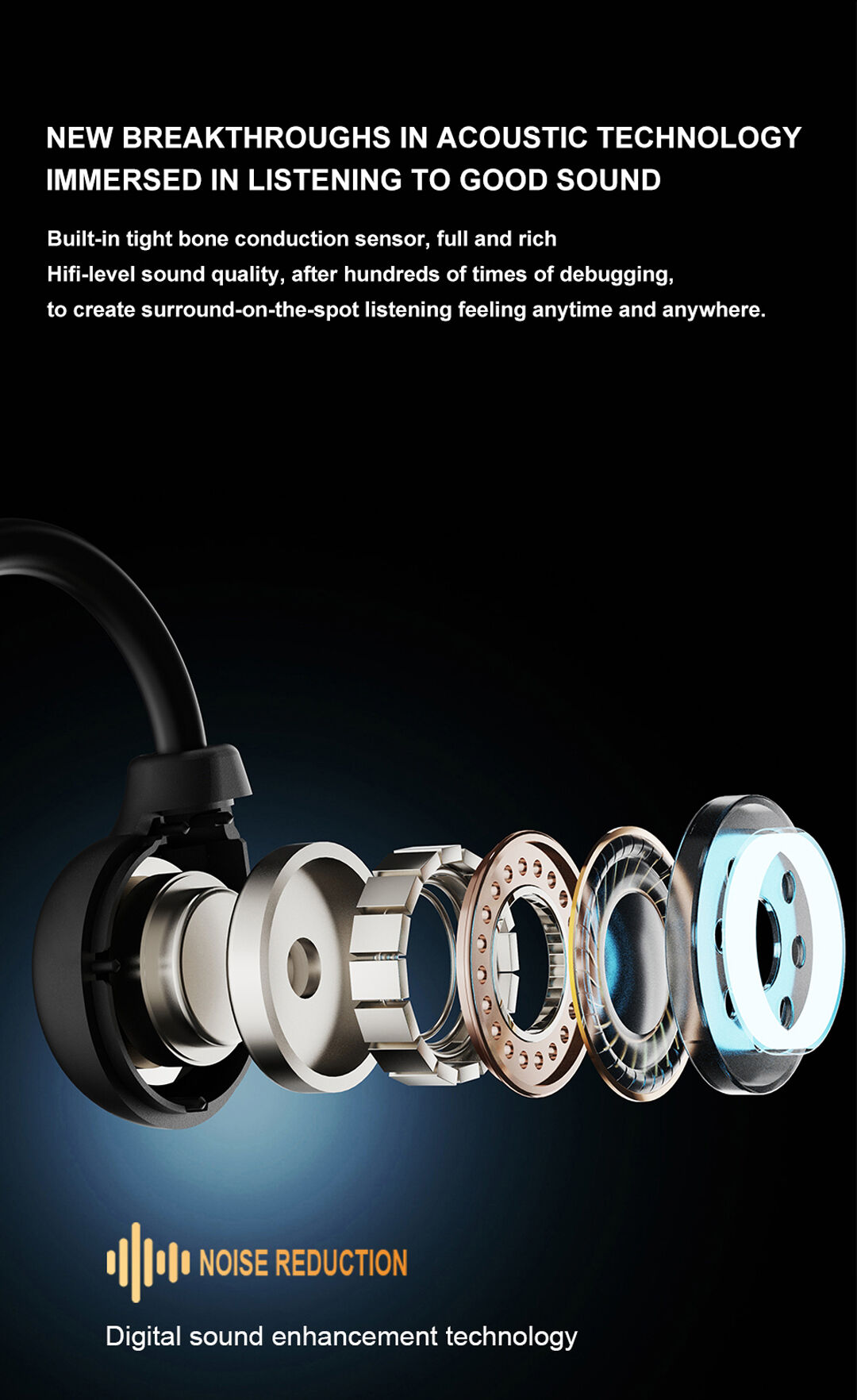 Buy Wholesale China Bone Conduction Headsets+bluetooth Wireless+fast ...