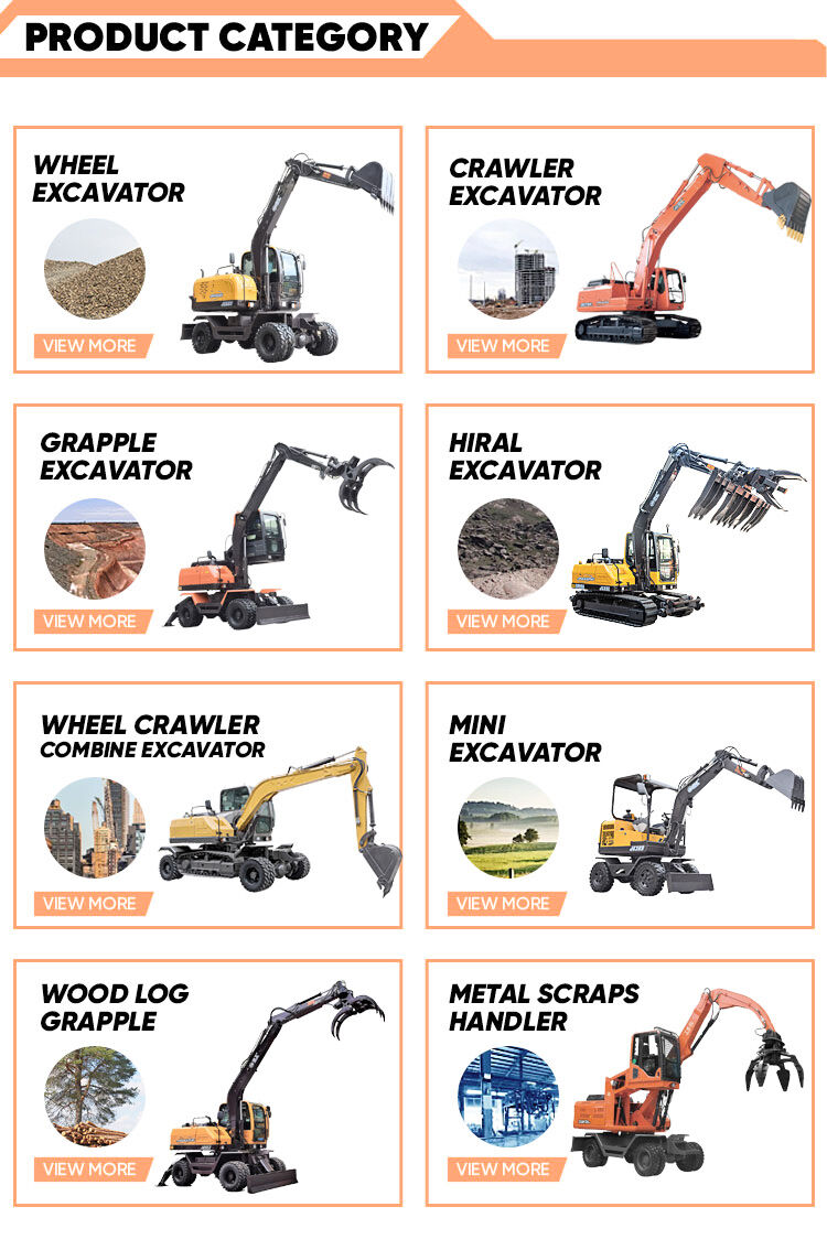 Factory Direct Sales Jg100cw Backhoe Excavator Reverse Shovel Grab ...