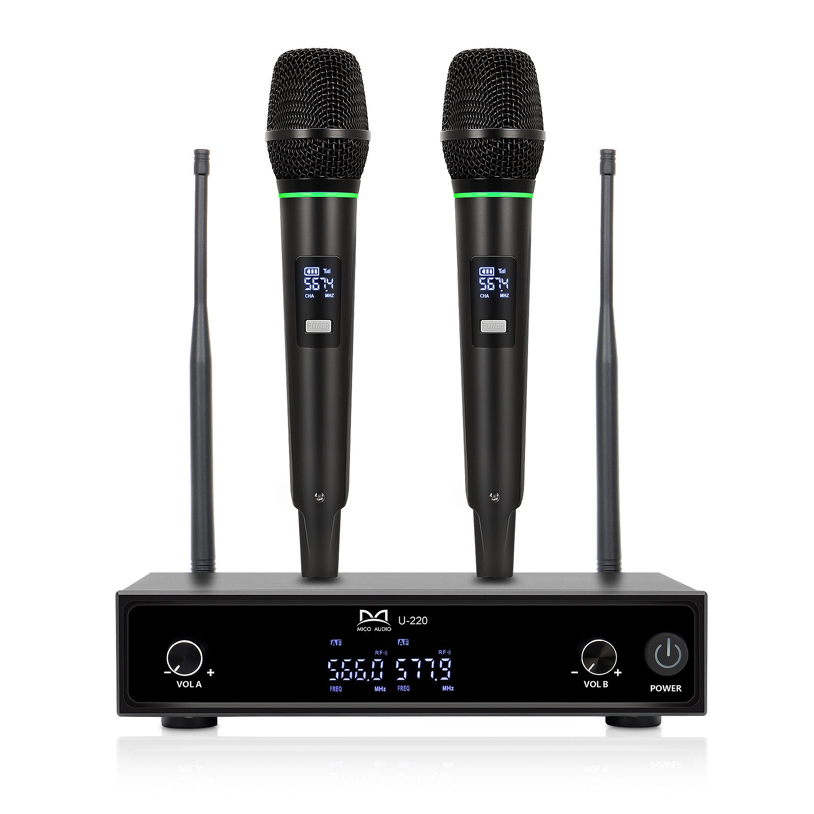 Buy Wholesale China Professional Handheld Wireless Microphone Uhf Dual Channel Wireless ...