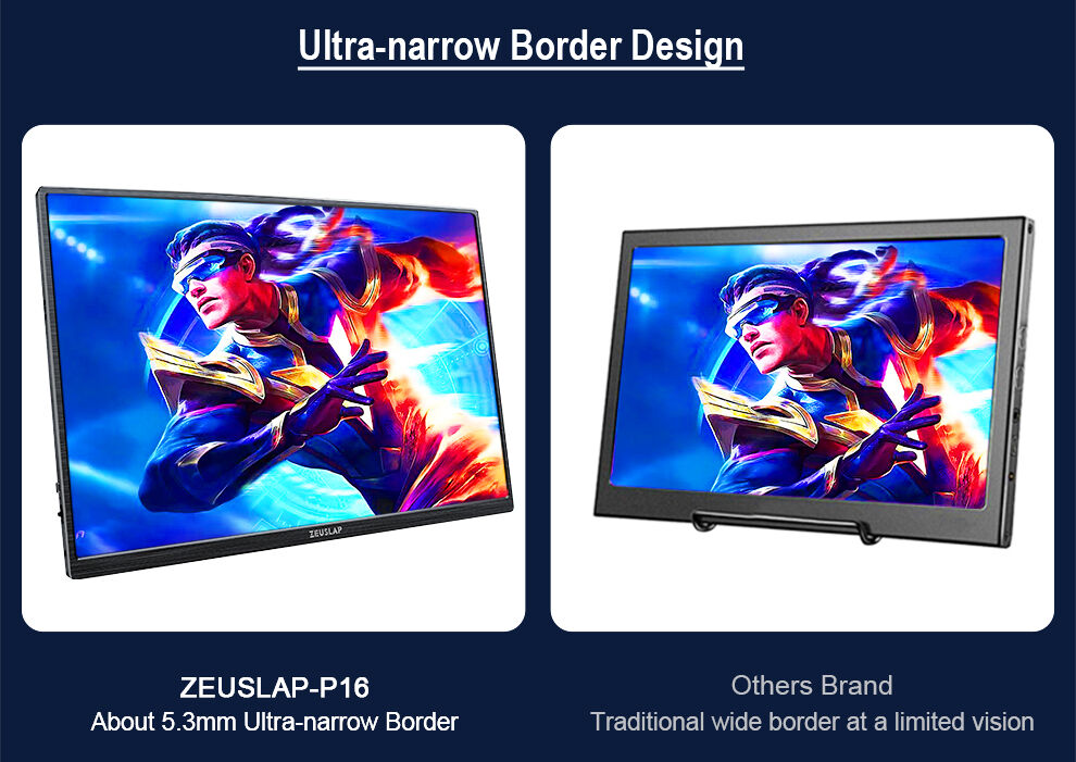 Ultra-thin Lcd Portable Computer Gaming Monitor 16" Portable Monitor ...