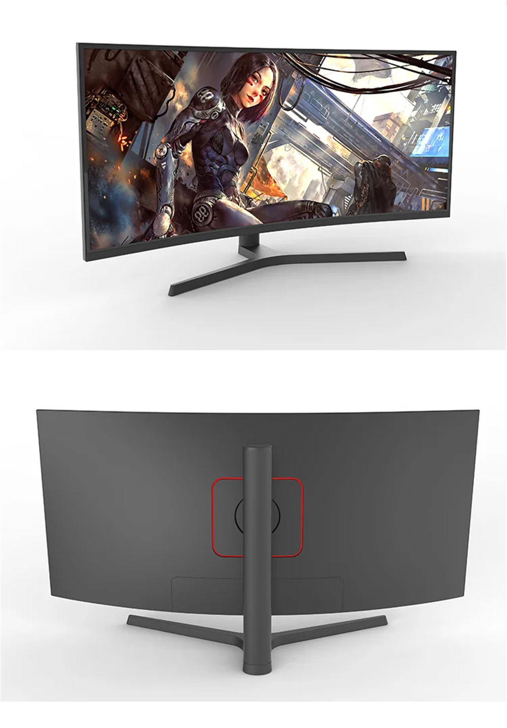 Yunshen Computer Super Wide 34 Inch 4k Gaming Monitor 21 9 Screen Ratio ...