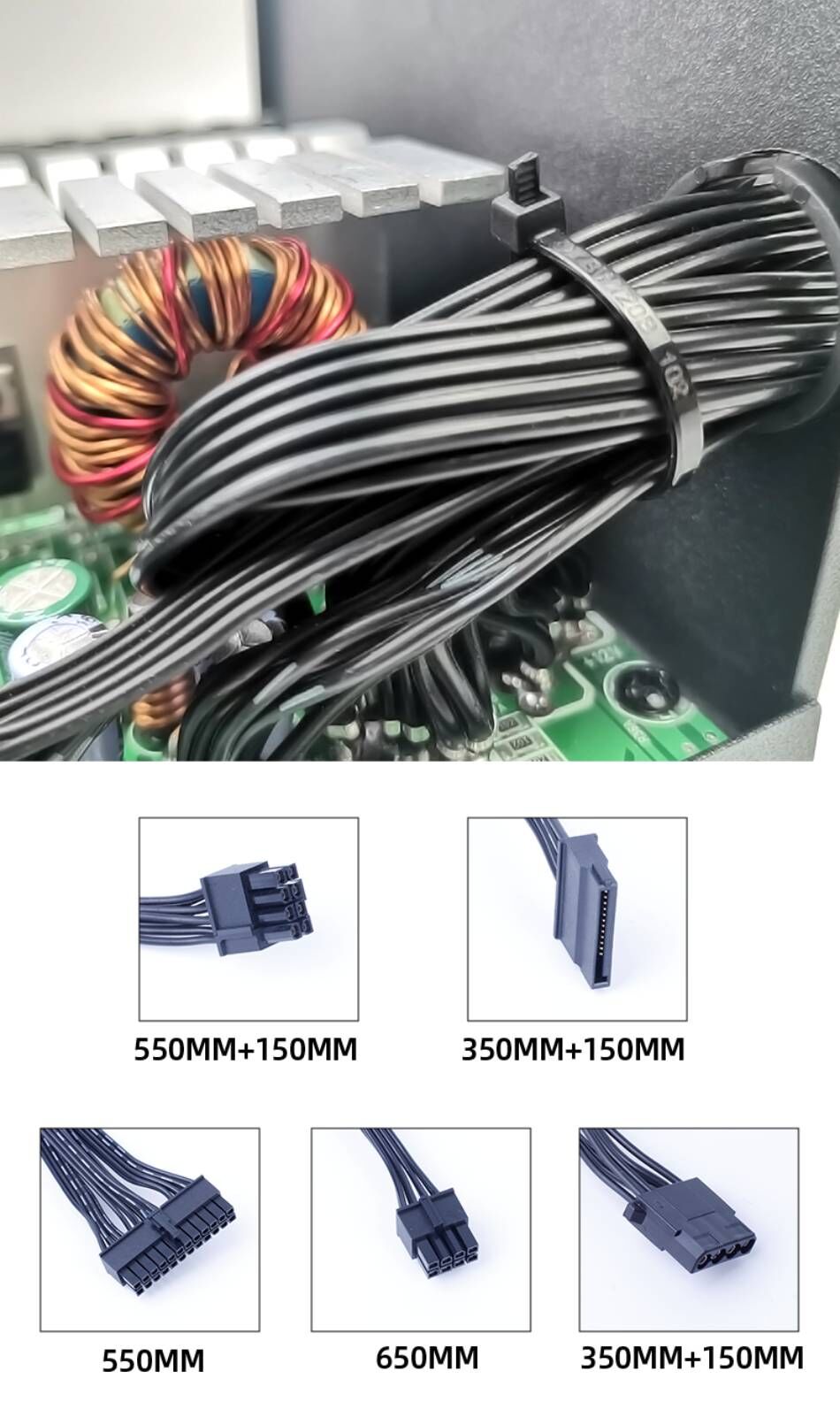 600w 700w 800w Gold 80plus Pc Power Supply Switching Computer Case Atx ...