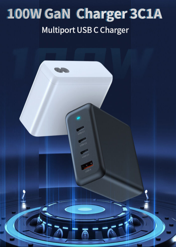 Buy Wholesale China Good She Tech 100w Desktop Charger 4 Port Gan Pd 3. ...