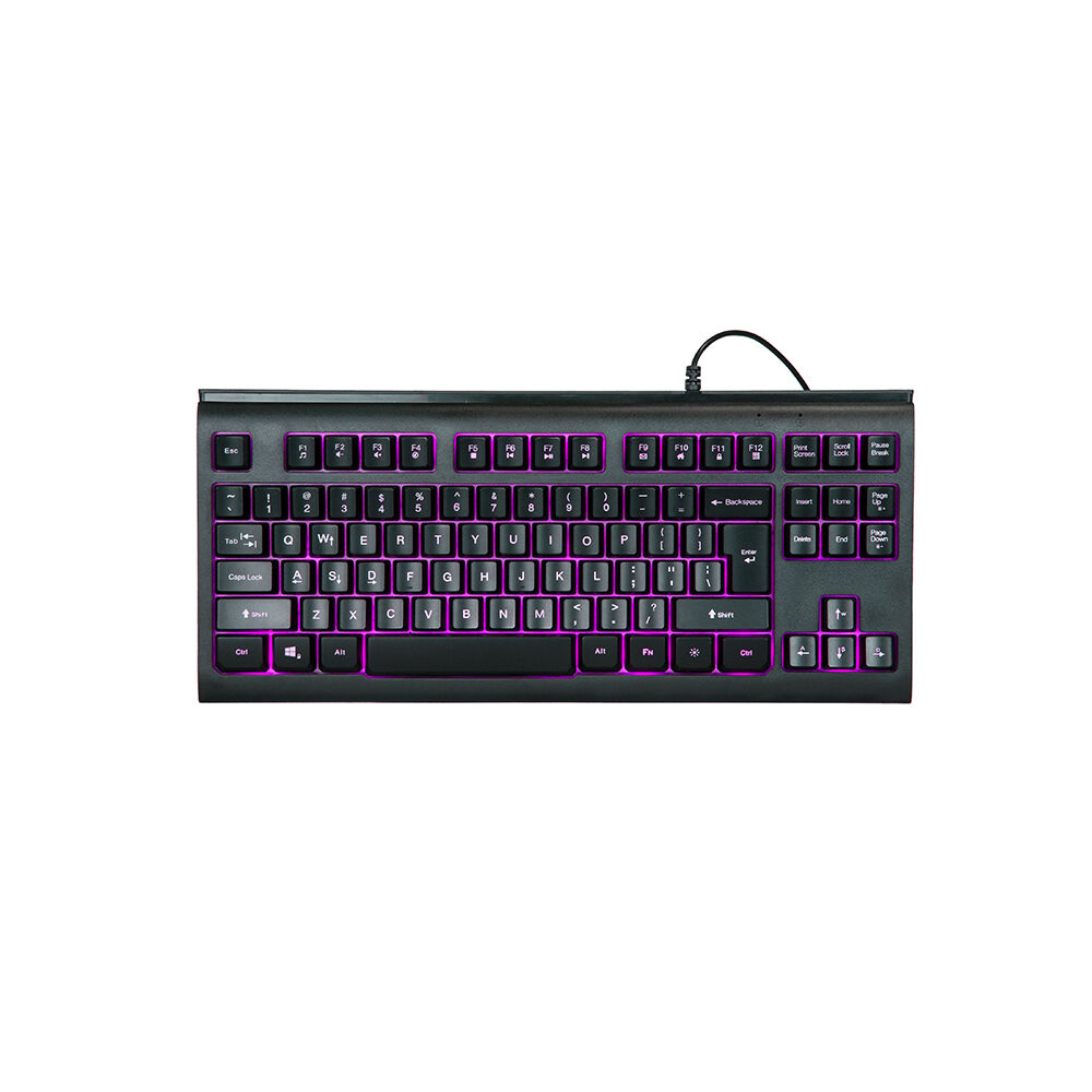 Changeable Backlight Wired 87 Keys Keyboard Bst-235l 7 Color Usb Gaming ...