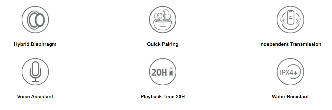 A4tech 2drumtek B27 Wireless Earphones Bluetooth Hybrid Diaphragm Half ...