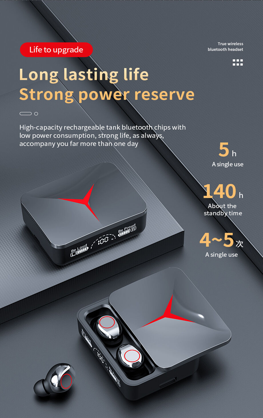 M90 Pro Wireless Earphones High Quality Gaming In-ear Noise Cancelling ...