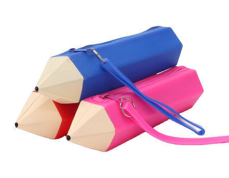 Buy Wholesale China School Students Silicone Pencil Case Pencil Shape ...