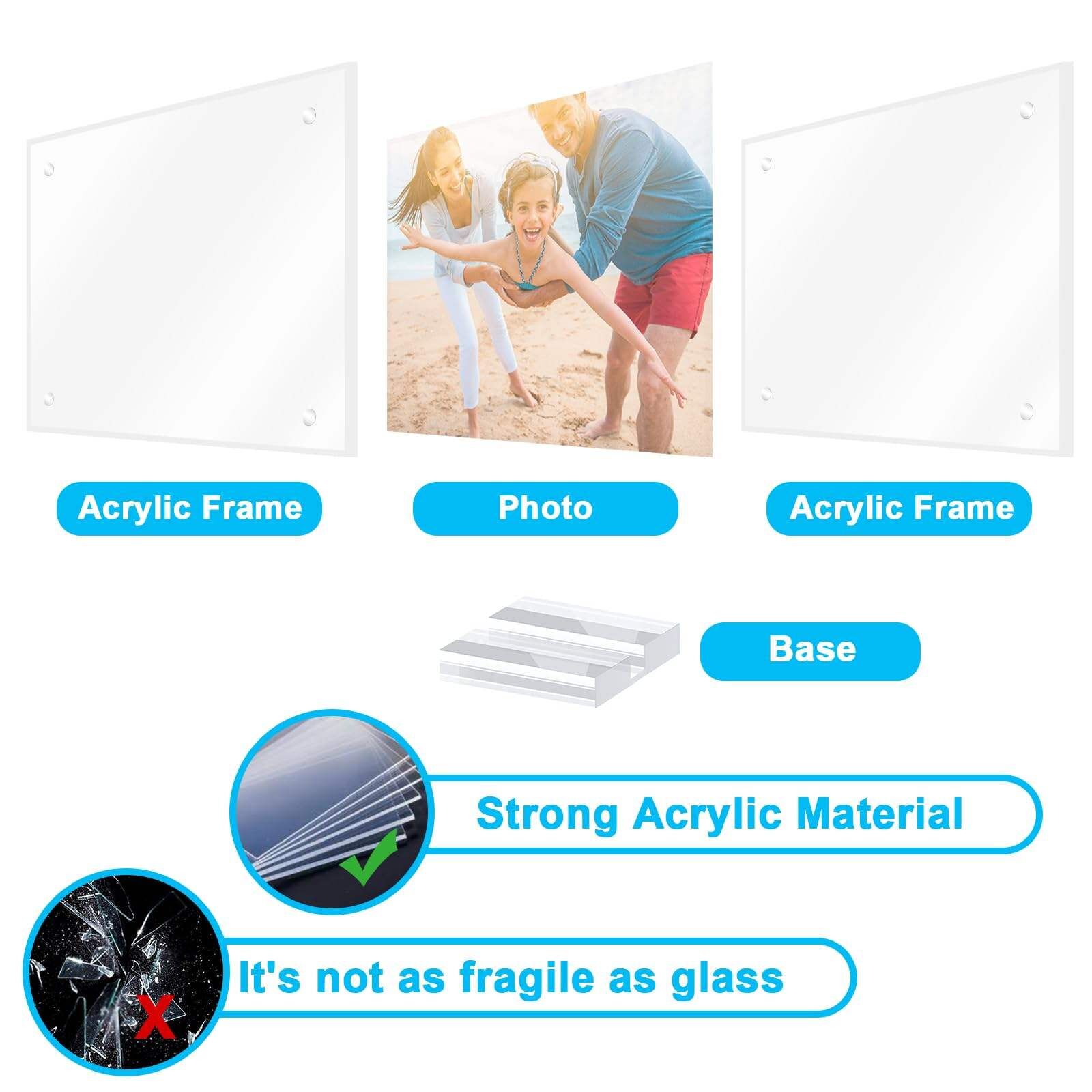 Buy Wholesale China Clear Acrylic Picture Frames Magnetic Picture ...