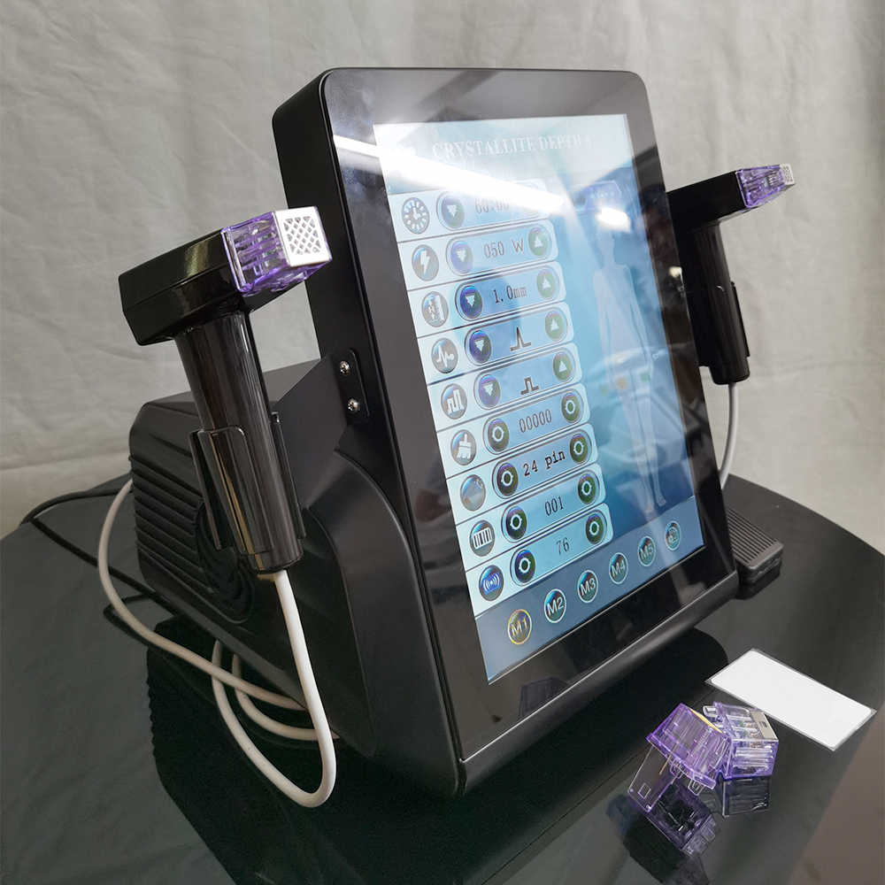 Dual Handle Microneedle Wrinkle Reduction Gold Rf Crystallite Depth ...