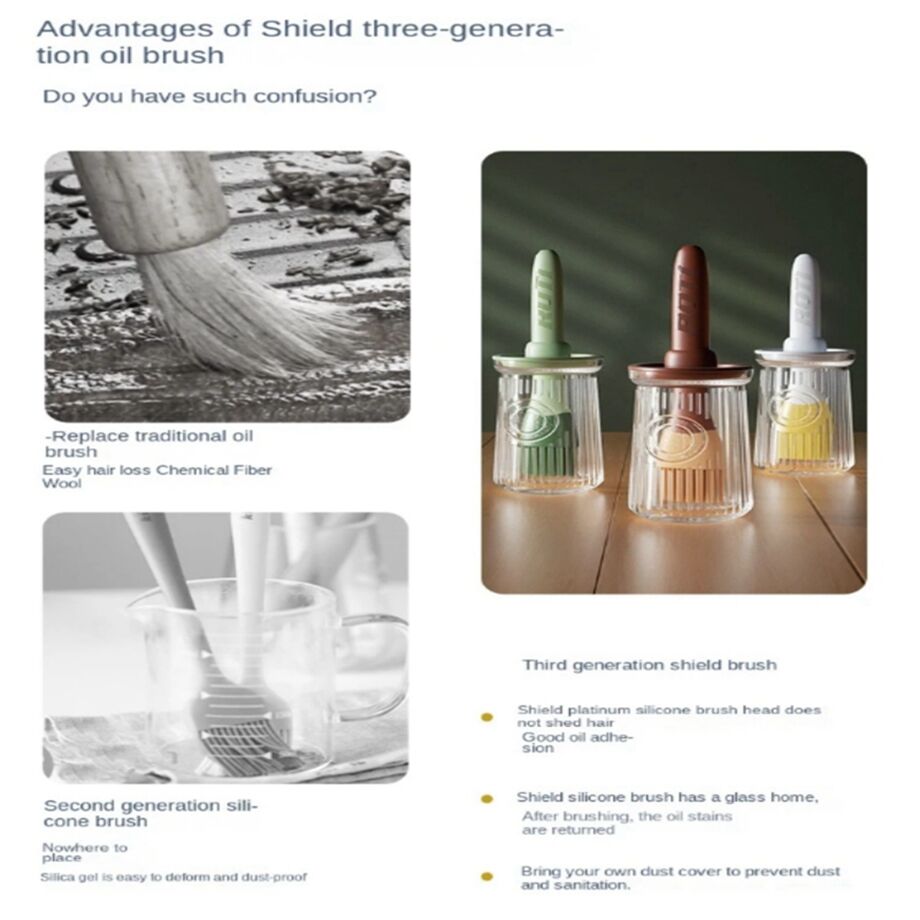 Oil Brush Household High Temperature Resistant Barbecue Brush Special ...