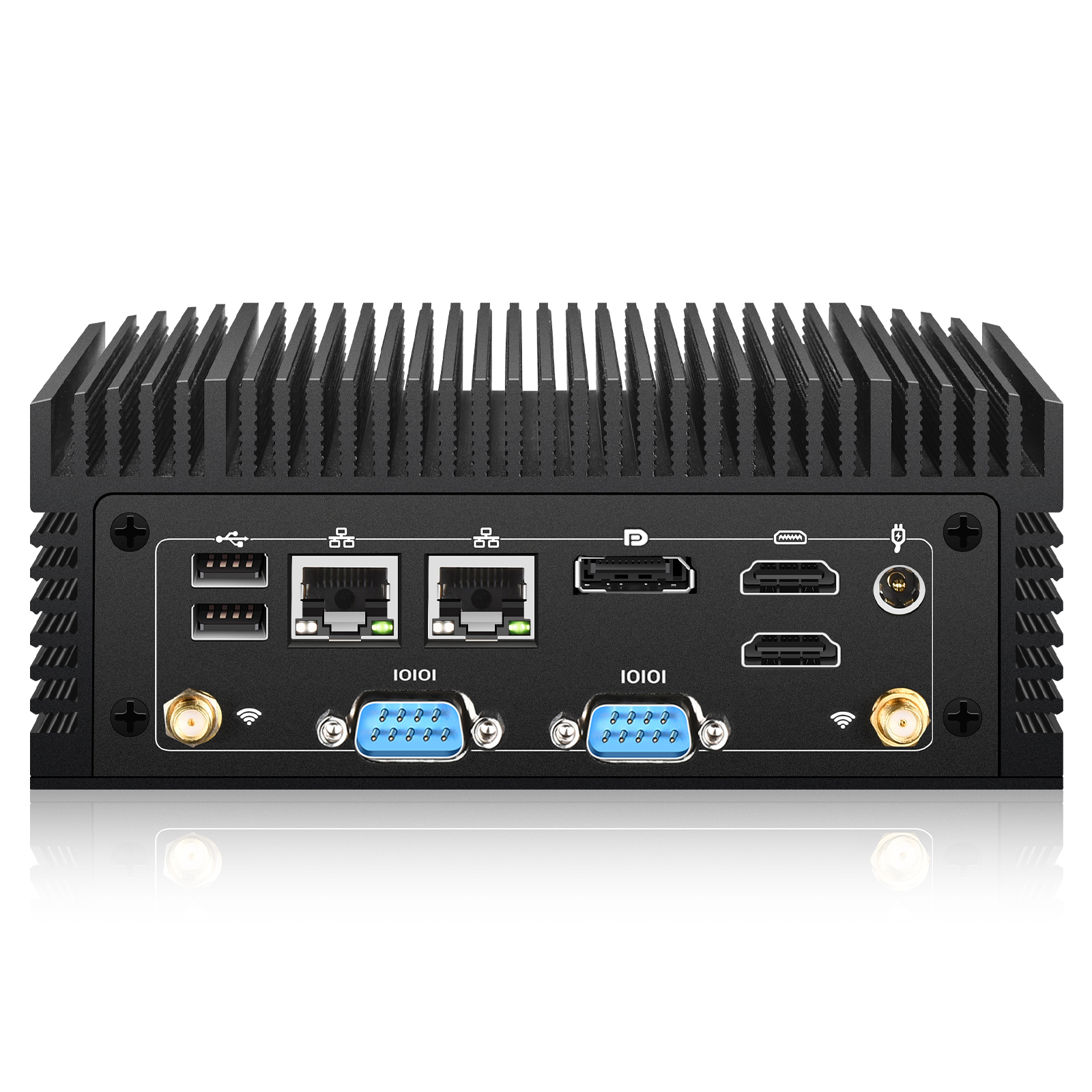 Fanless Industrial Mini Pc Ac8f-4c2l 8th Gen Cpu Whiskey Lake-u I3-8145u 2*so-dimm Ddr4 M.2 Sata ...