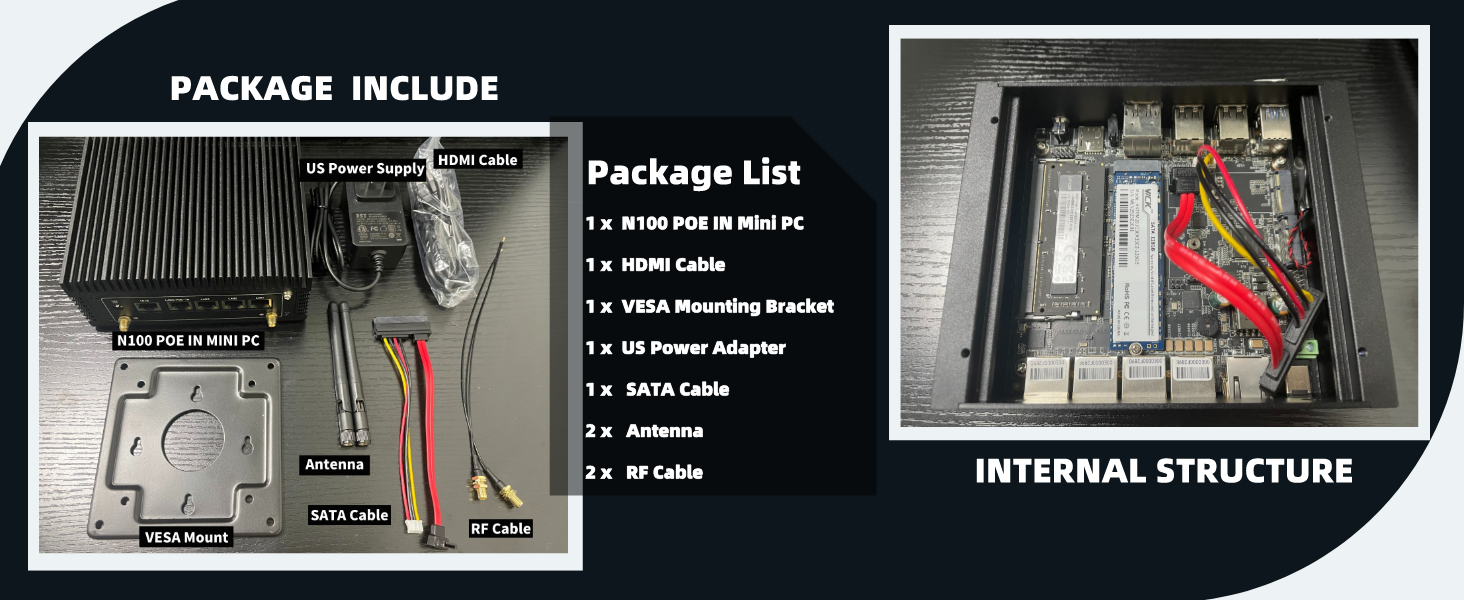N100 Poe ++ Industrial Pc Micro Firewall Appliance,4x2.5g Lan Network ...
