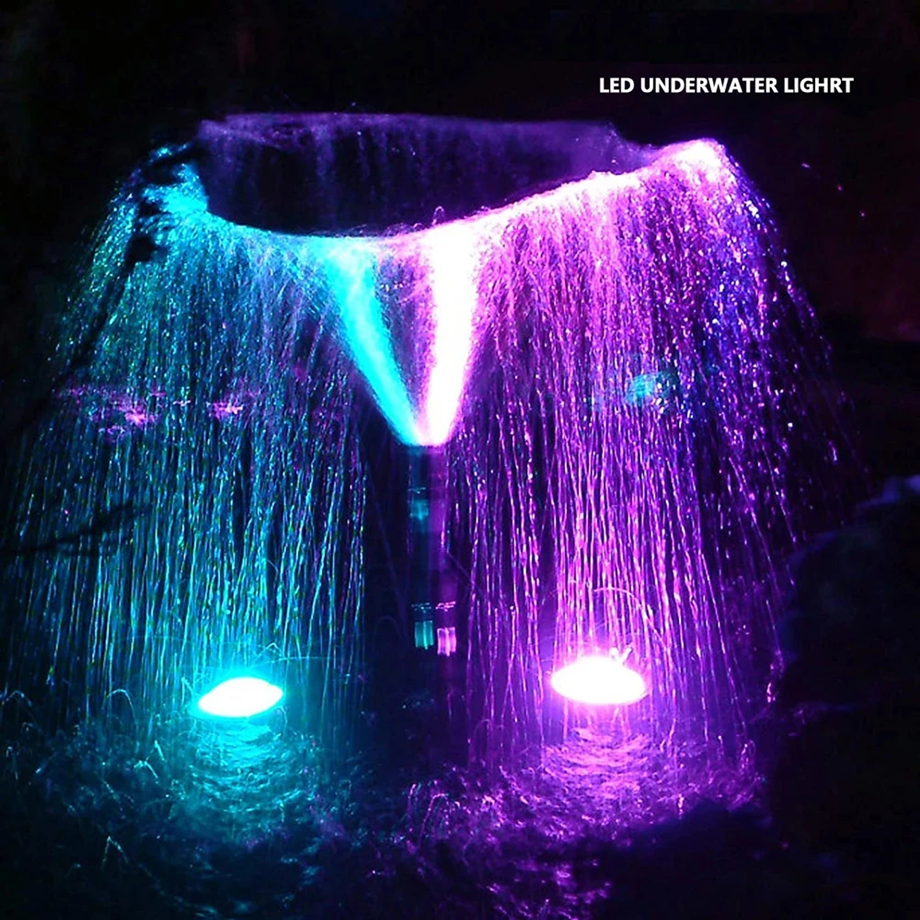 10w Rgb Led Underwater Light Ac/dc 12v Waterproof Ip68 Landscape Pond ...