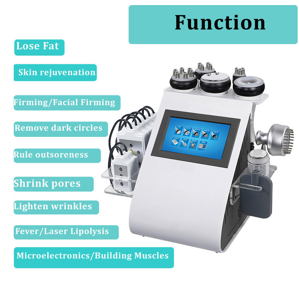Vacuum Ultrasonic Cavitation Slimming Machine 9 In 1 For Weight Loss ...