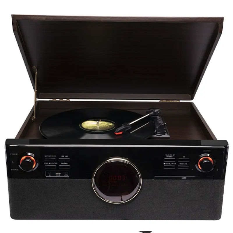 Promotion Of High Quality Vintage 3-speed Classic Wooden Turntable With ...