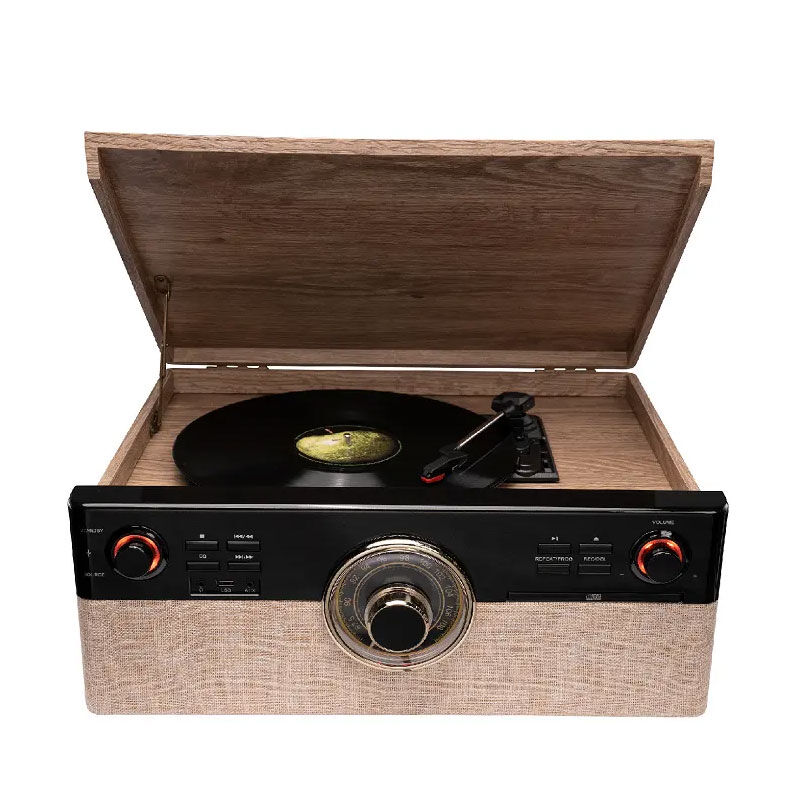 Promotion Of High Quality Vintage 3-speed Classic Wooden Turntable With ...