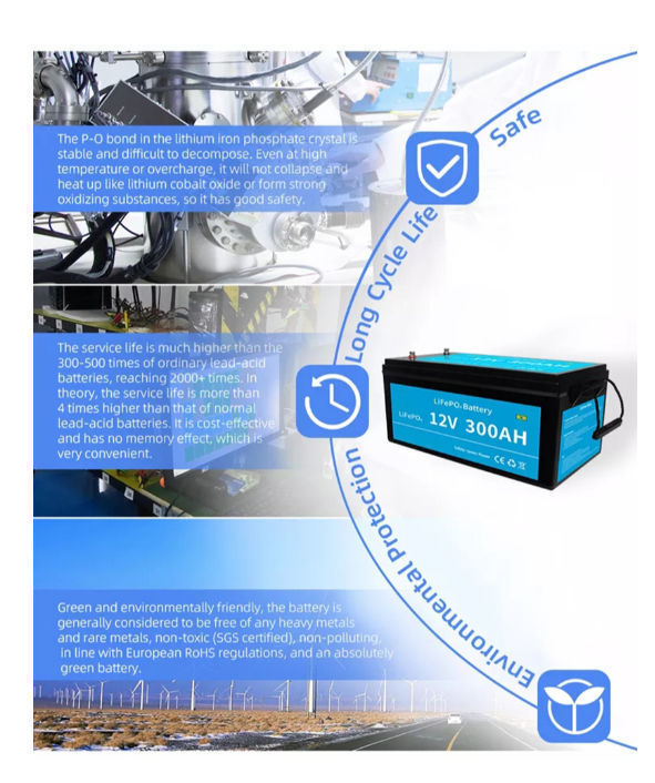 Buy Wholesale China Rv 300ah 12v Lifepo4 Deep Cycle Lithium Ion Battery ...