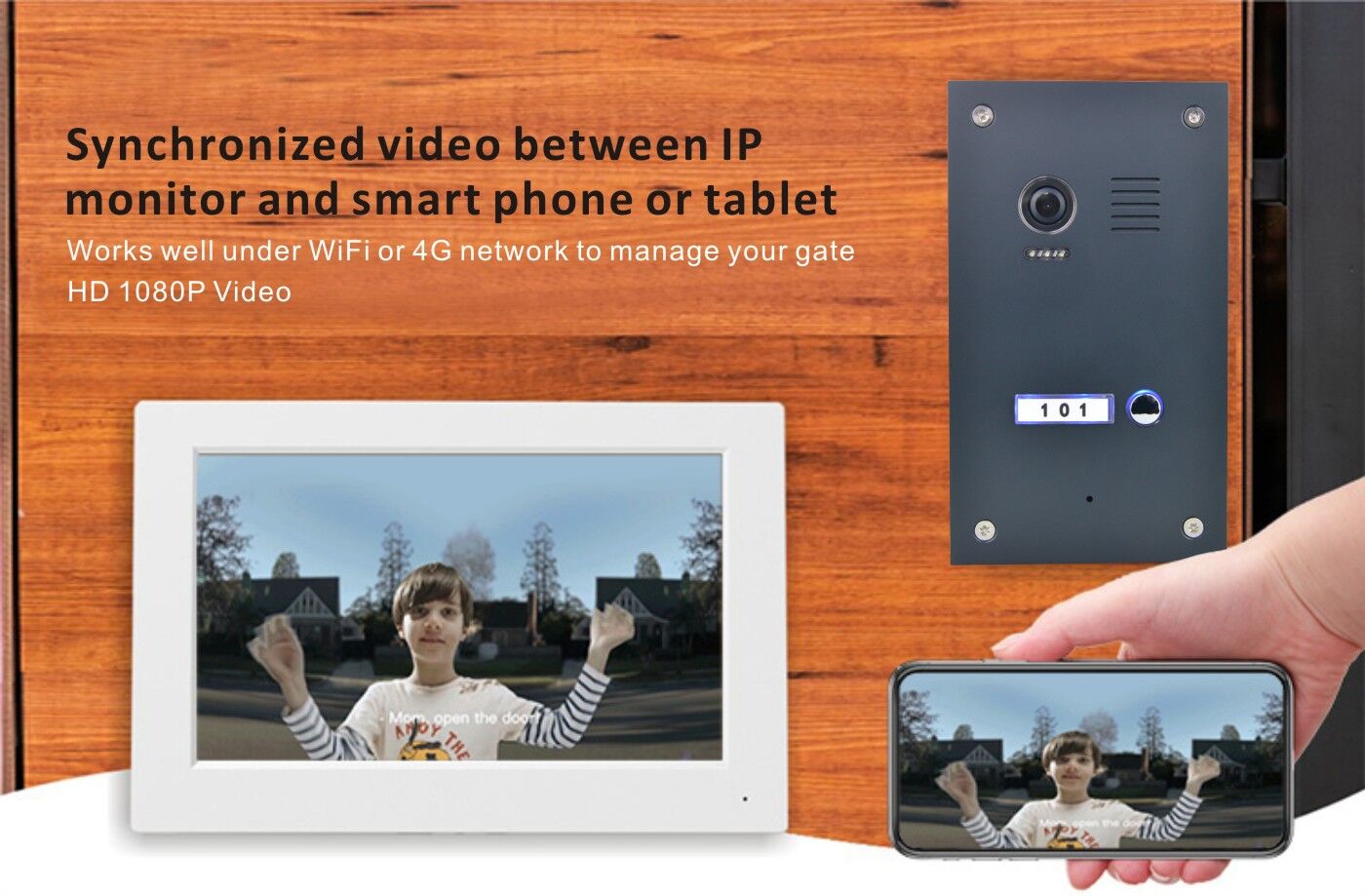 Remote Unlock App Control Ip Intercom System Video Doorbell Hd 1080p ...