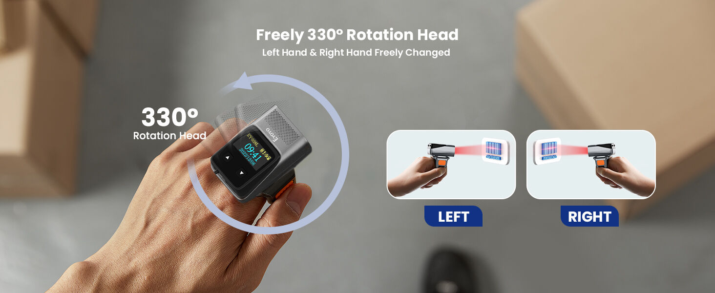 Eyoyo High Quality Mini 1d Wearable Wireless Bluetooth Finger Bar Code ...