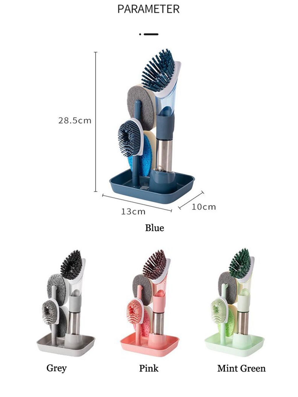 4 In 1 Liquid Pot Brush Multifunctional Cleaning Household Kitchen ...