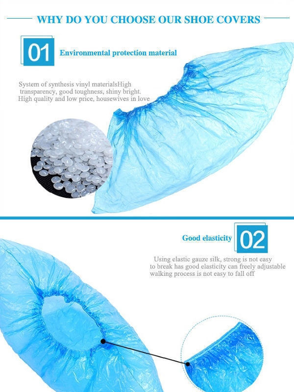 Buy Wholesale China Disposable Cpe Plastic Free Size Shoe Cover ...