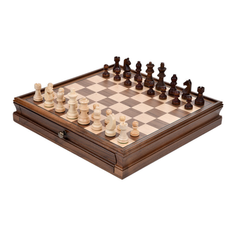Wooden Chess Set Folding Magnetic Large Board Portable Travel Chess ...