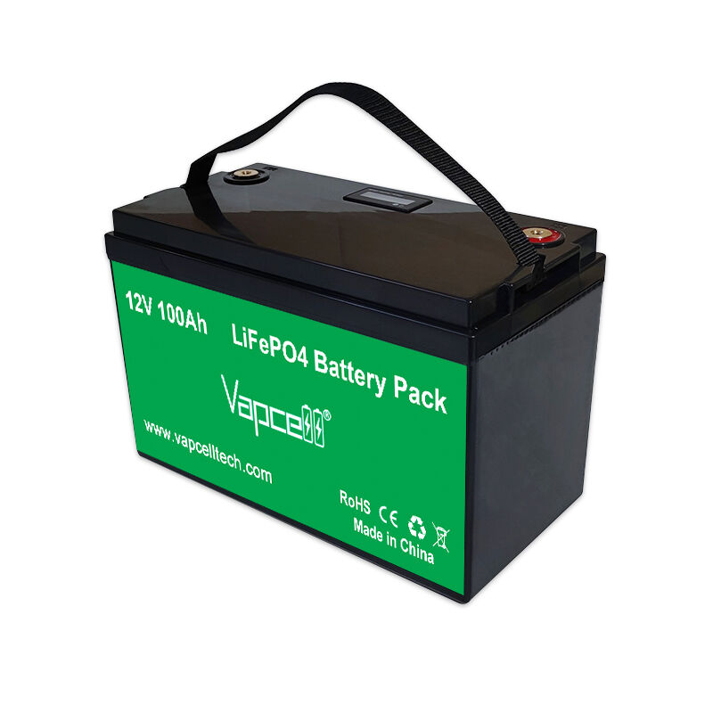 Customized Vapcell 12v 100ah Lifepo4 Battery Pack Lfp Ifr Rechargeable Lithium Ion Battery For ...