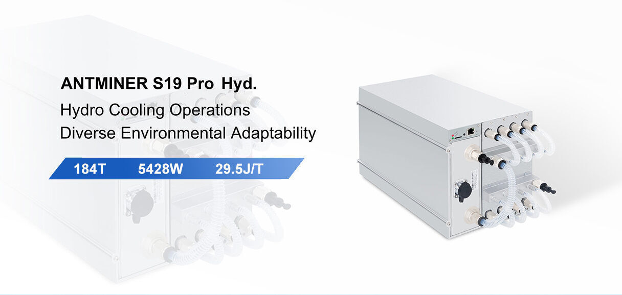 Buy Wholesale China Antminer S19 Pro Hyd 184t Water Cooling Asic Miner ...