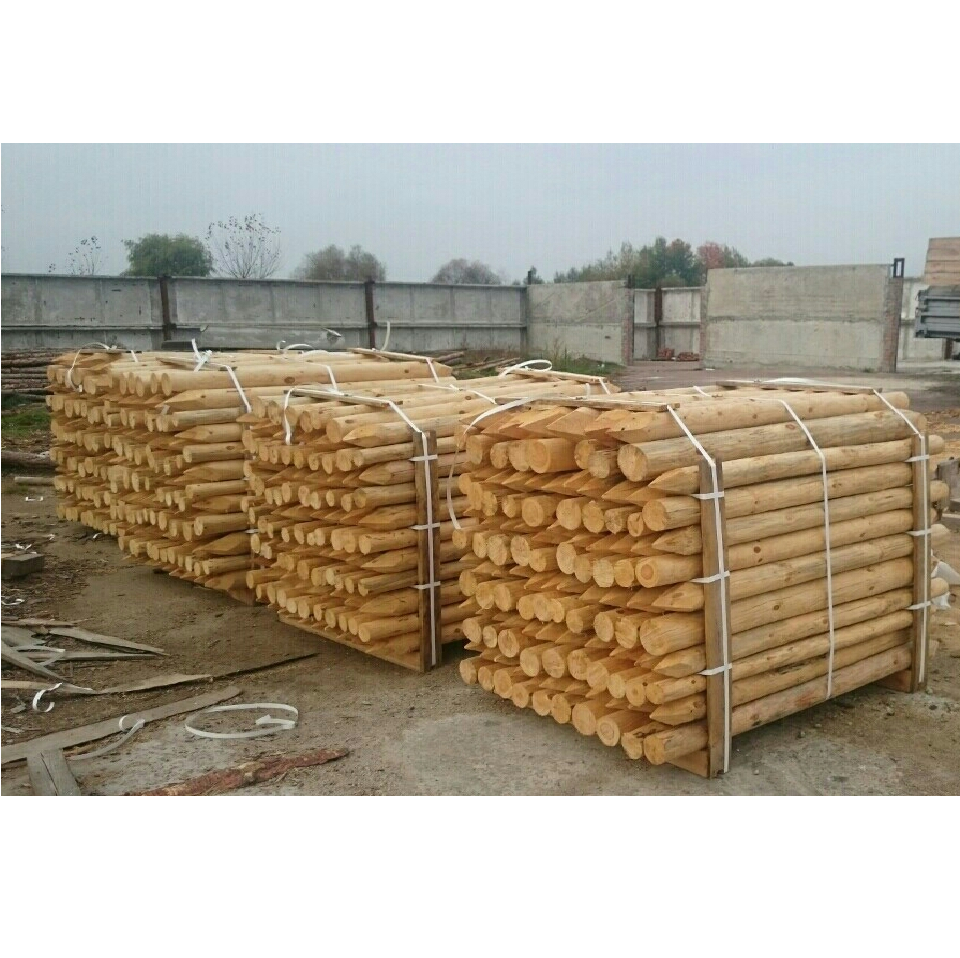 Buy Wholesale United States Pine Wood Debarked Stakes And Rounded Poles ...