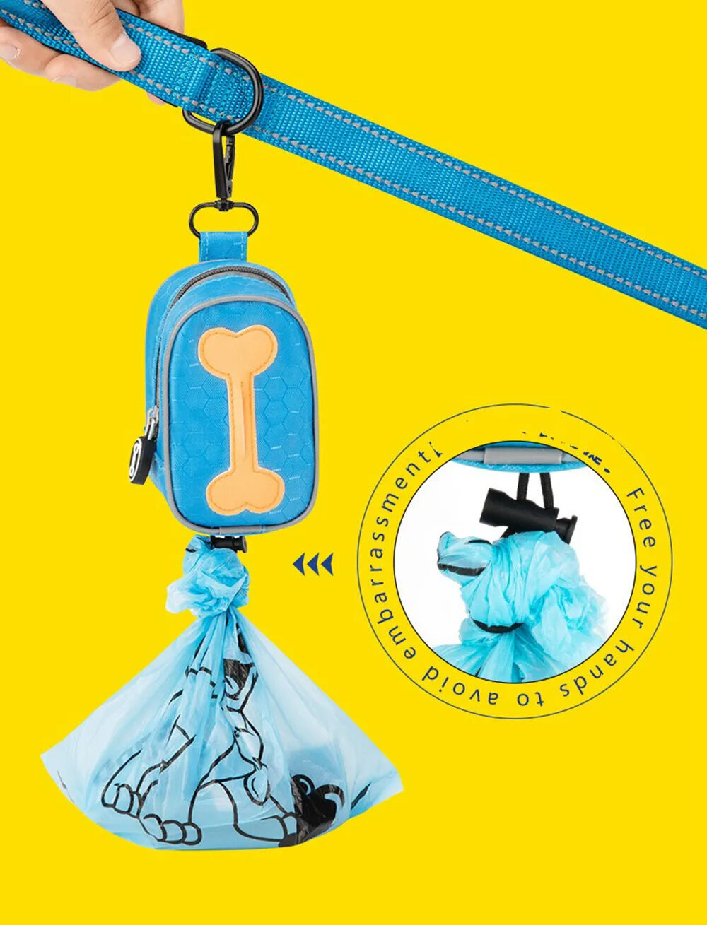 Outdoor Bulk Portable Custom Walking Pet Dog Poop Trash Bags Holder ...