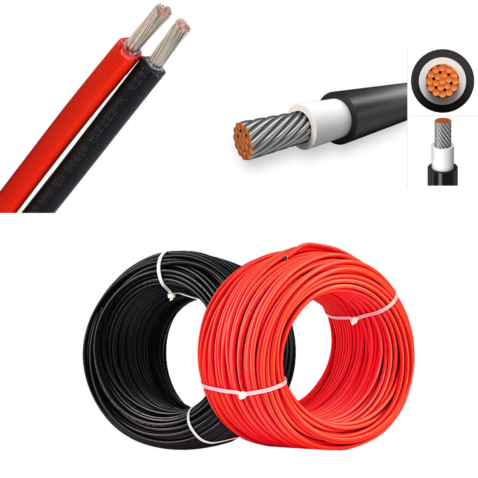 Buy Wholesale China 4mm 6mm 10 14 Awg Solar Panel Cable Pv Wire Cable ...