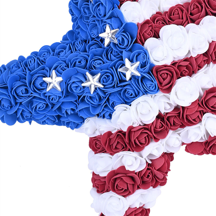 Explosive Decorations American Holiday Decorative Wreath Pe Flower Love ...