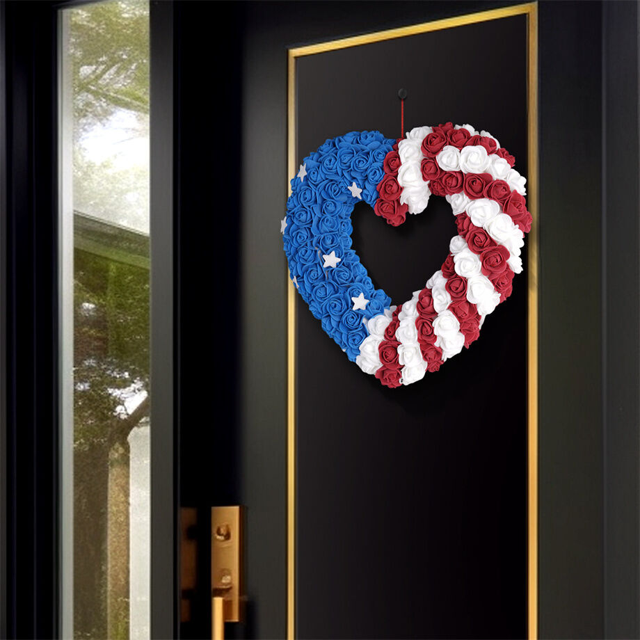 Explosive Decorations American Holiday Decorative Wreath Pe Flower Love ...