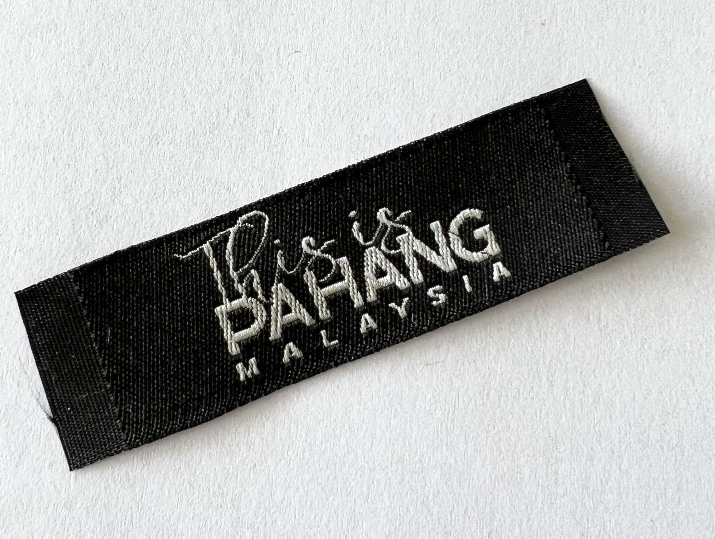 Customize High Density Woven Neck Clothing Tags Custom Woven Jacquard ...