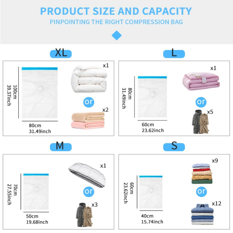 Multi-purpose Storage Bag Vacuum Compression Bag Down Jacket ...