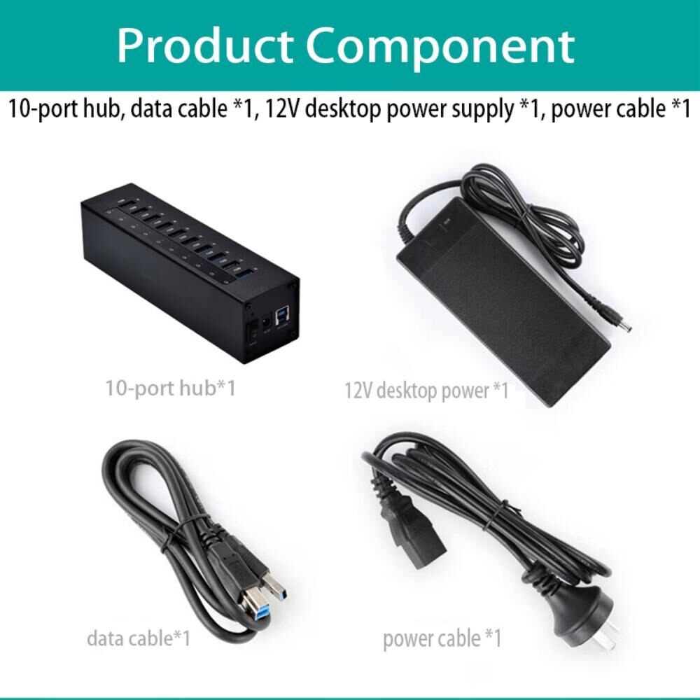 Factory Direct High Quality China Wholesale Portable 10-port Usb2.0 Hub ...