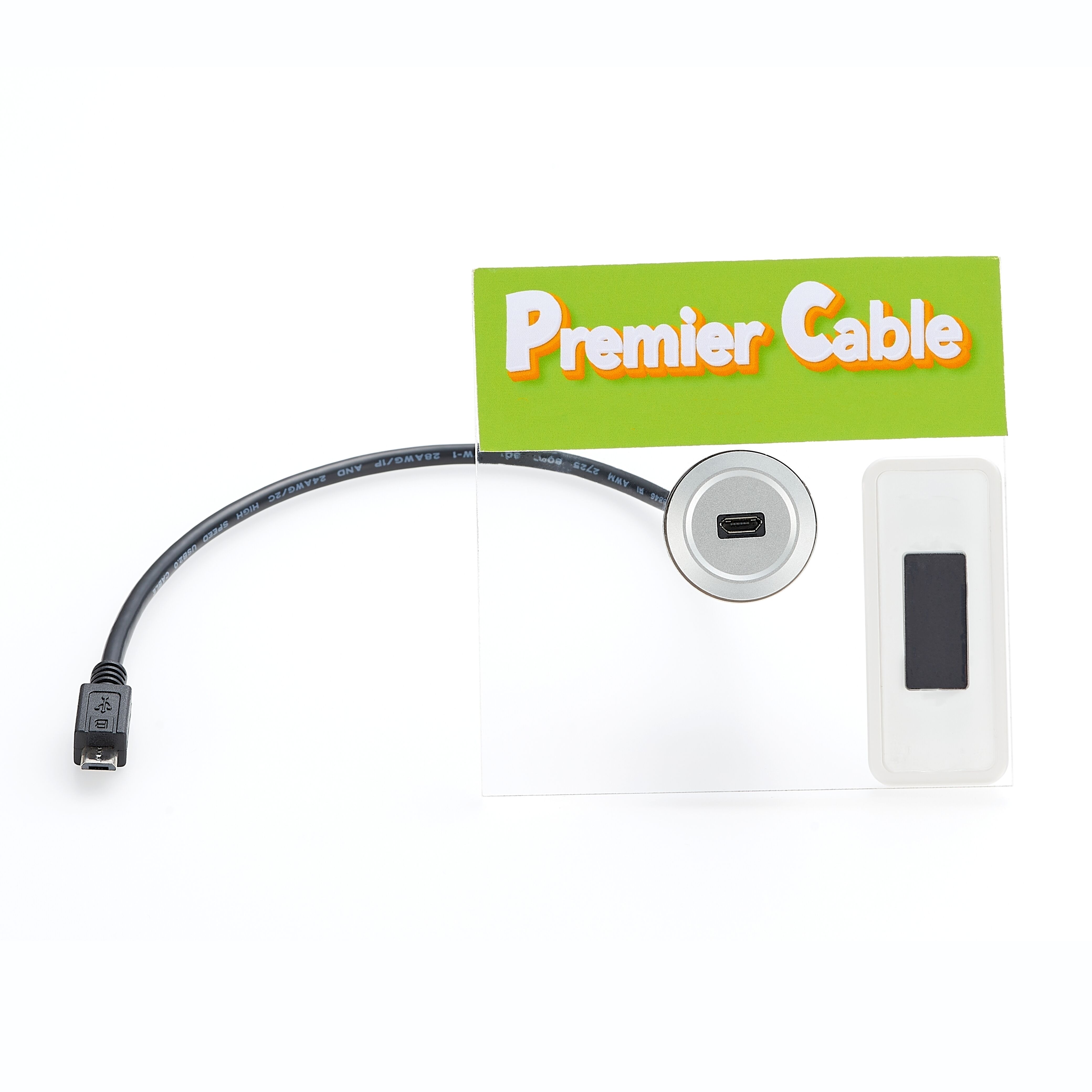 Buy Wholesale China Metal Micro Usb Round Panel Mount Extension Cable ...