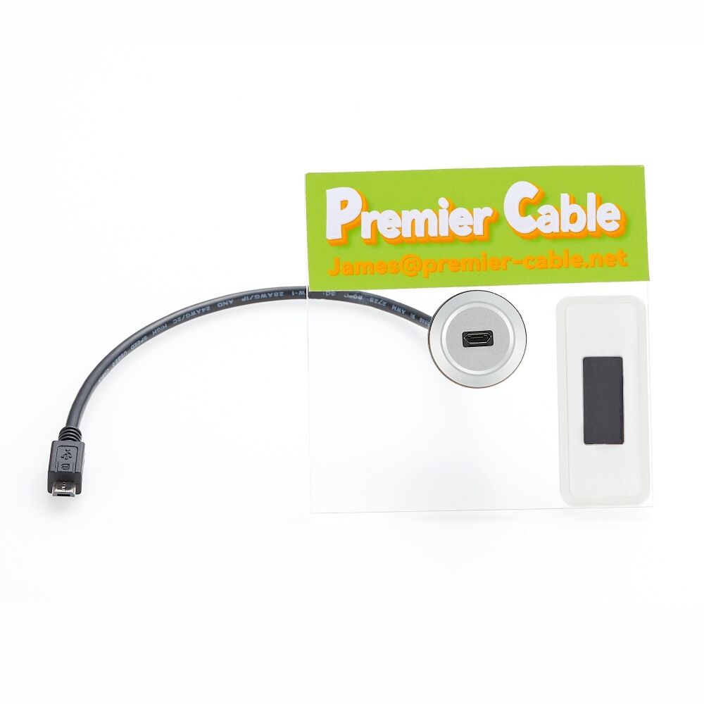 Buy Wholesale China Metal Micro Usb Round Panel Mount Extension Cable ...