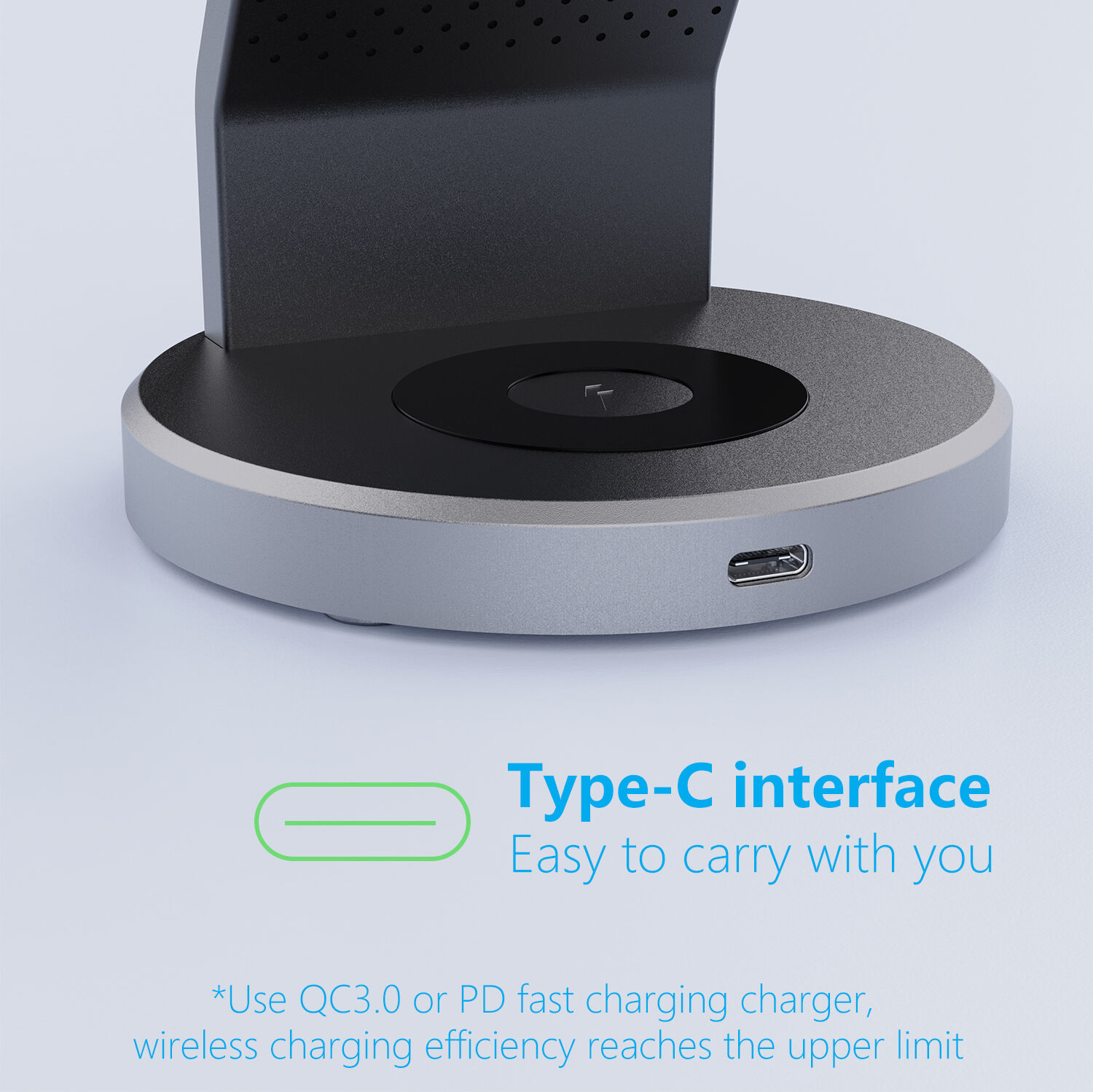 Black Qi2 Magnetic 5w 7.5w 10w 15w 3 In 1 Wireless Charger For Watches ...
