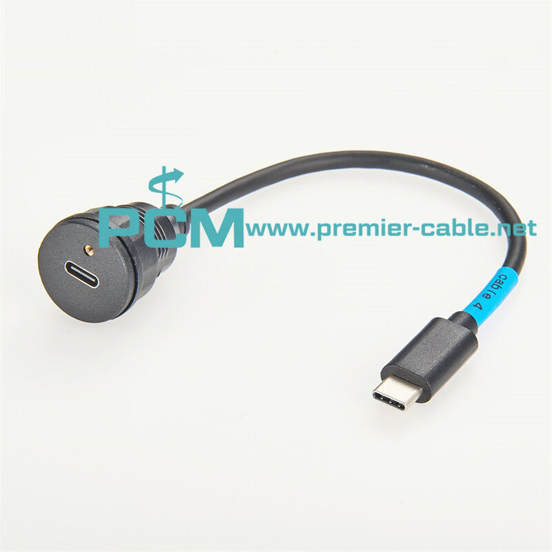 Buy Wholesale China Panel Mount Round Metal Usb Type-c Data Extension ...