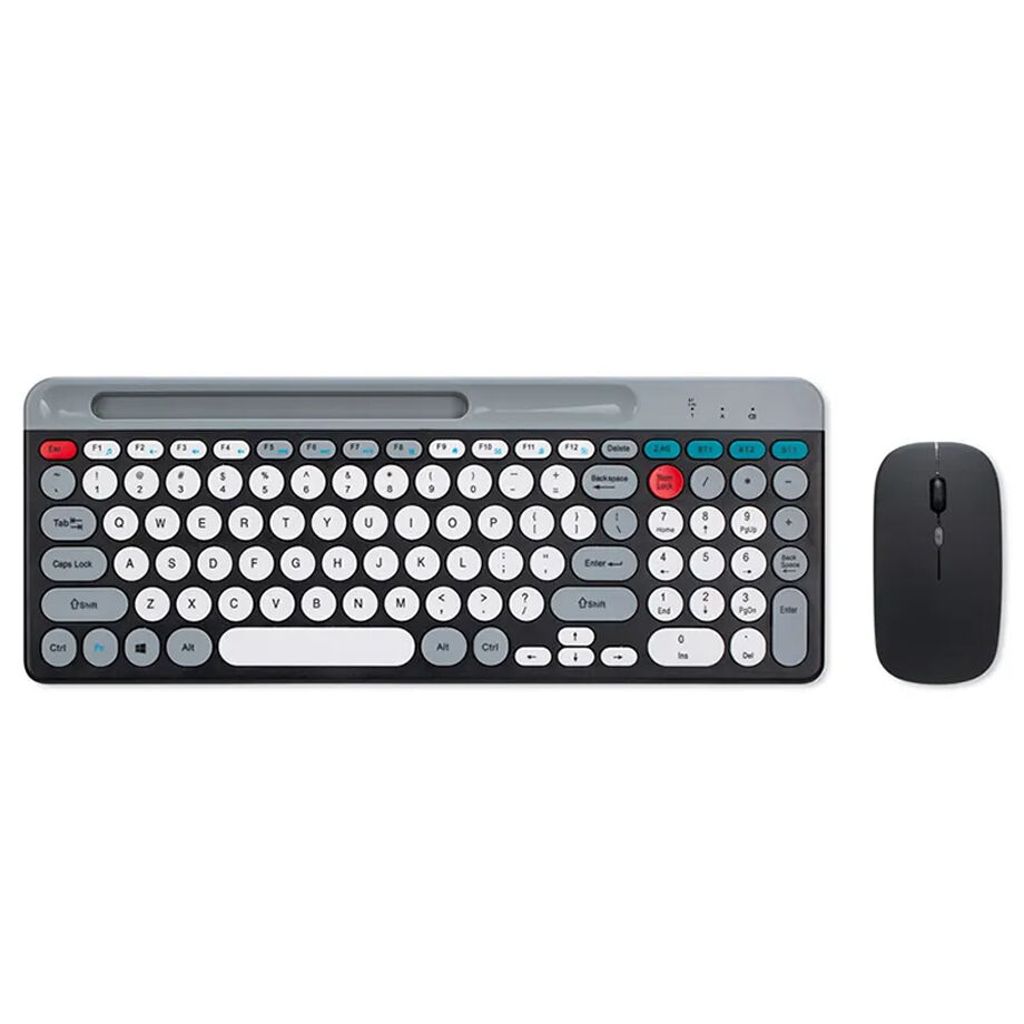 Mini Punk Keyboard And Mouse Combination, Bluetooth Wireless 2.4g ...
