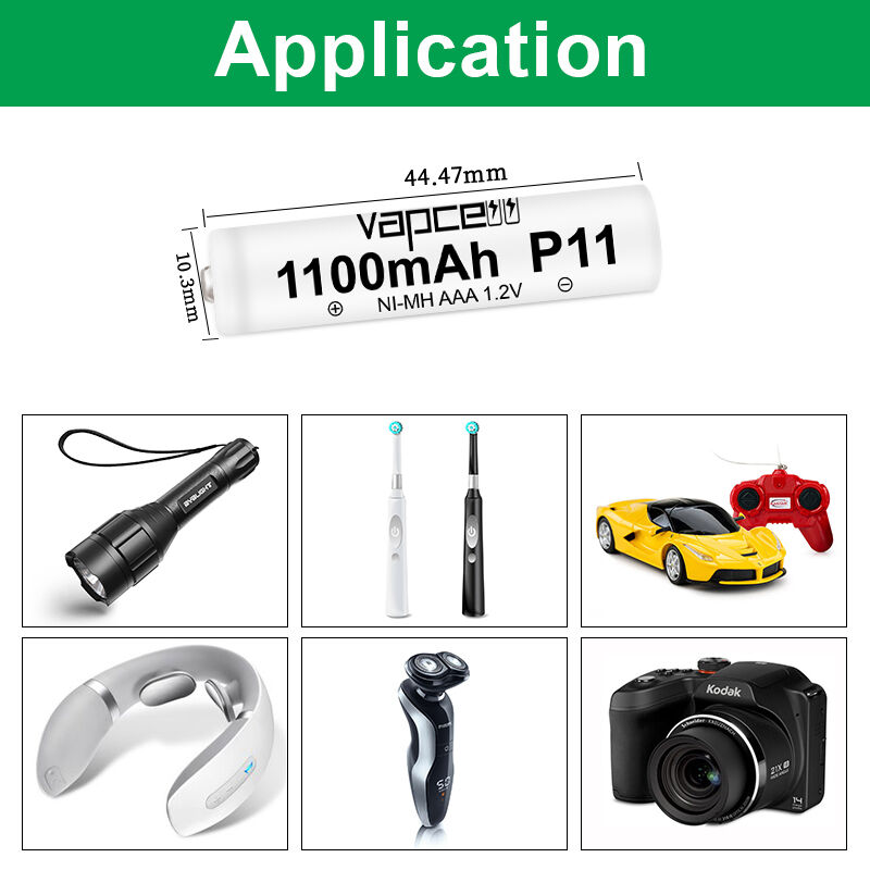 New Vapcell Aaa P11 1.2v 1100mah Nimh Rechargeable Battery For ...