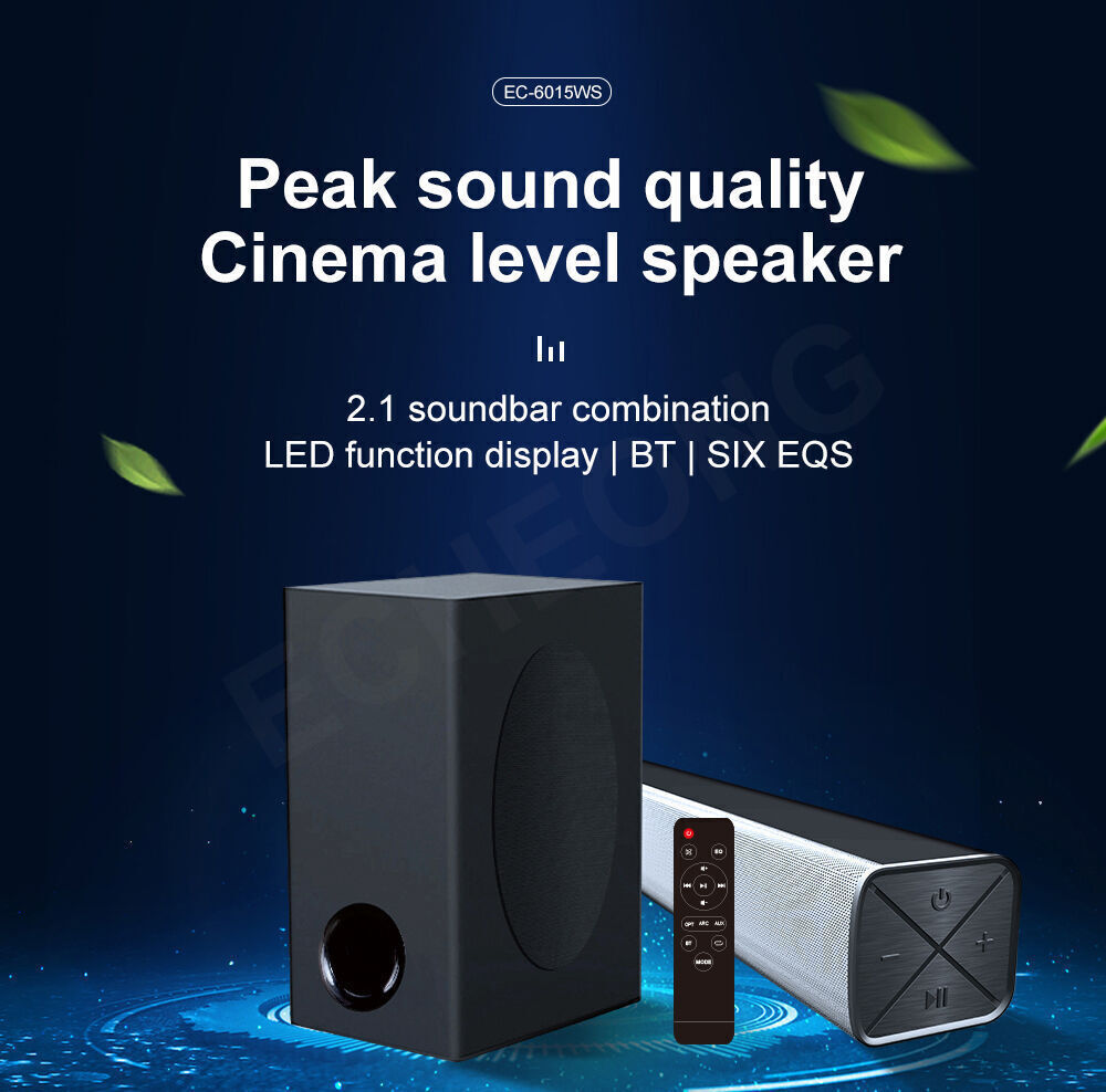 Hot Sales 2.1ch Soundbar 80w With Wireless Subwoofer Home Theatre Tv ...
